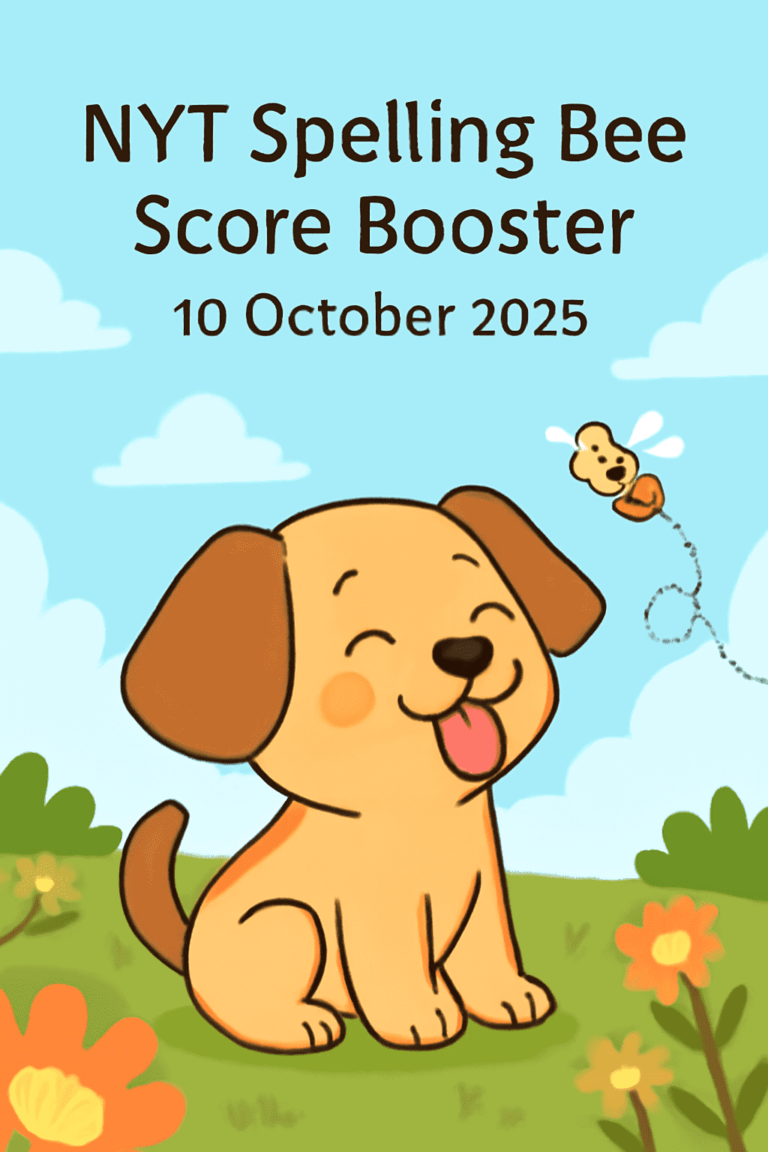 NYT Spelling Bee Score Booster – 10 October 2025 - Spelling Better: Your Spelling Bee Companion
