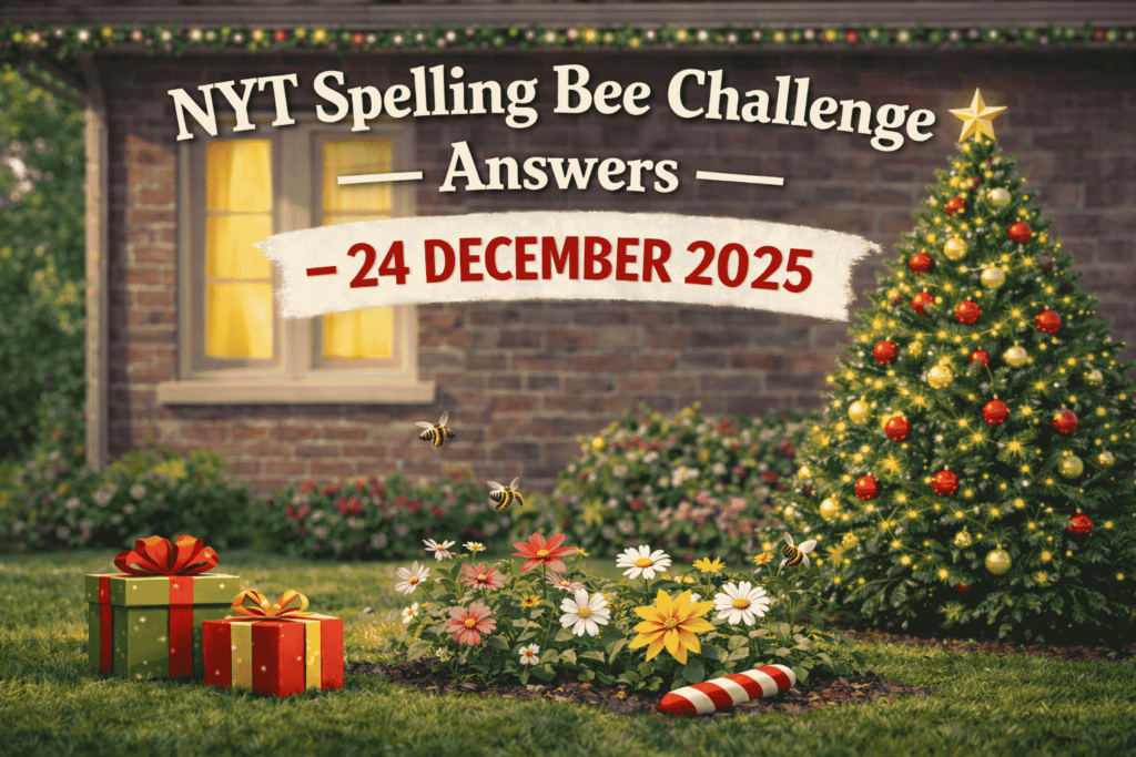 How to Solve NYT Spelling Bee – 24 DECEMBER 2025 Solutions - Spelling ...
