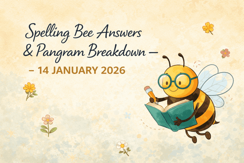 Spelling Bee Answers & Pangram Breakdown – 14 JANUARY 2026 - Spelling ...