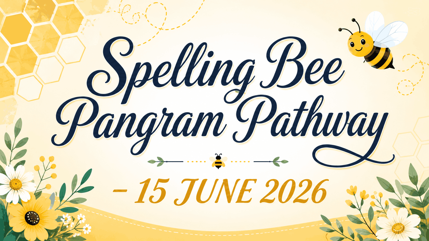 Spelling Bee Pangram Pathway – 15 JUNE 2026 - Best Spelling Bee App to ...